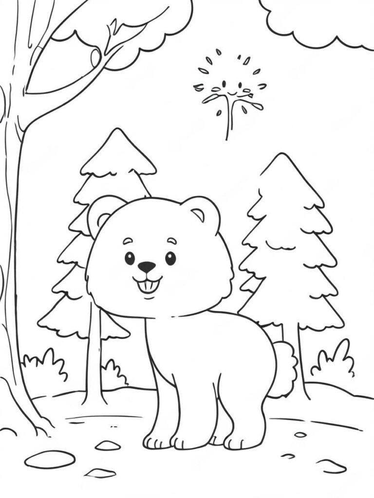Tree coloring page to celebrate nature - Coloriageenfants.com