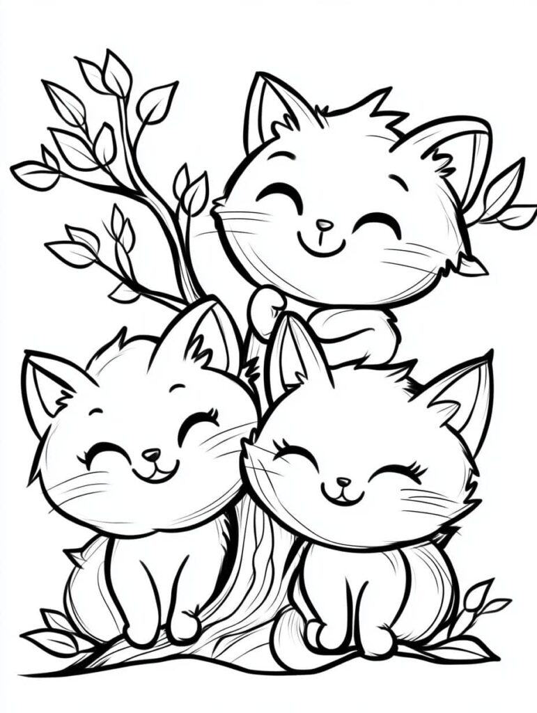 Coloriage Chat pour Éveiller Votre Créativité - Coloriageenfants.com