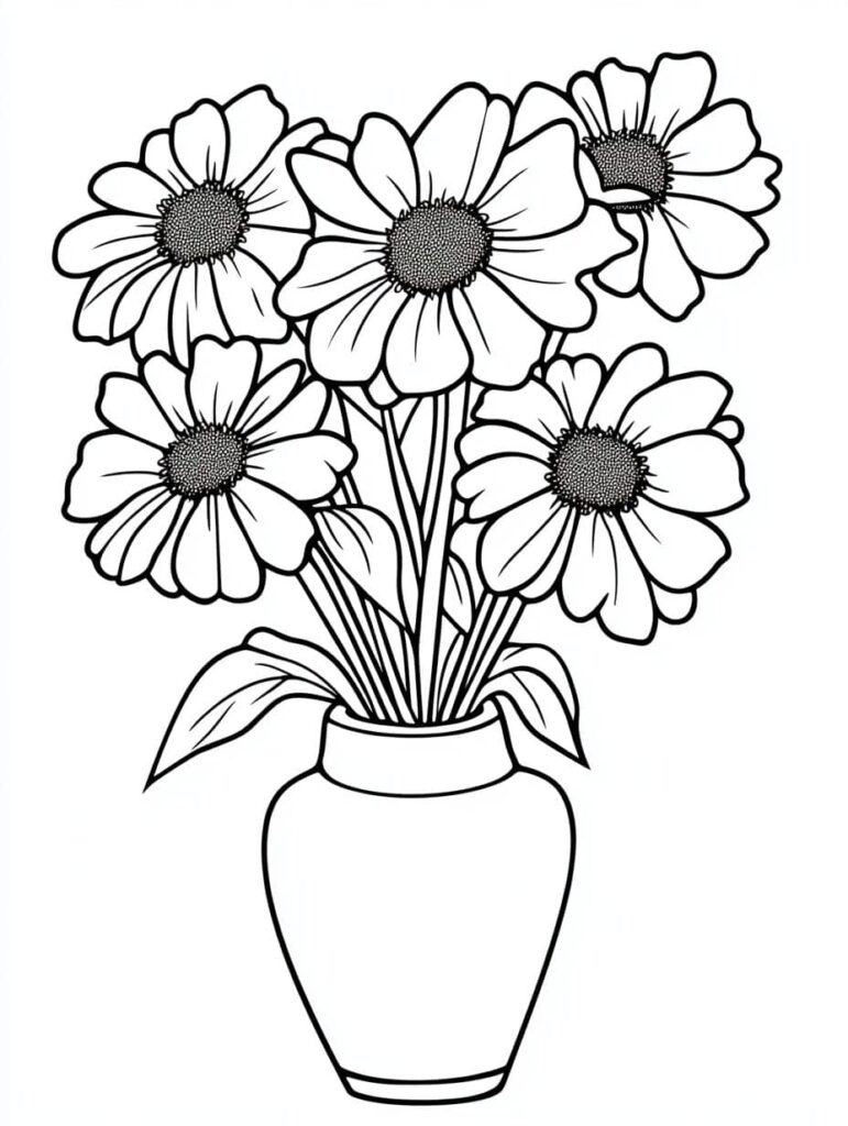 Découvrez le Coloriage Fleur apaisant - Coloriageenfants.com