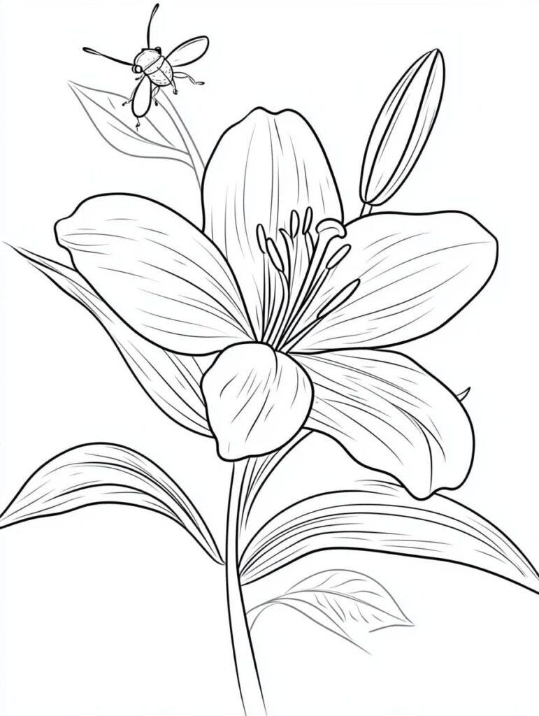 Découvrez le Coloriage Fleur apaisant - Coloriageenfants.com