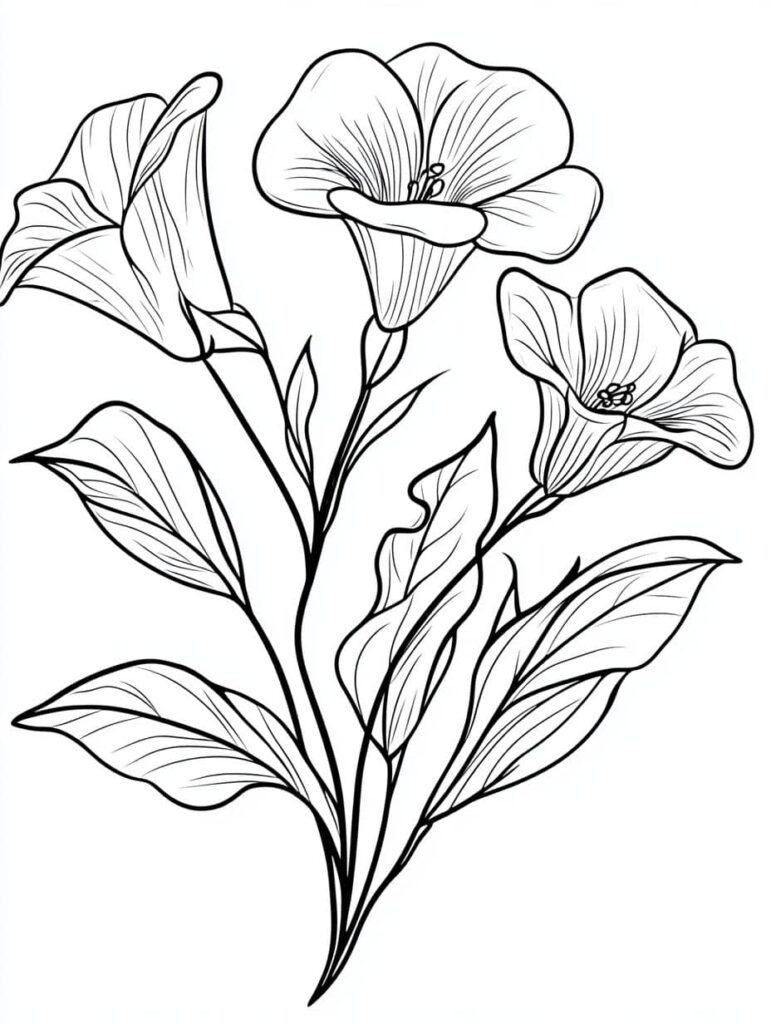 Découvrez le Coloriage Fleur apaisant - Coloriageenfants.com