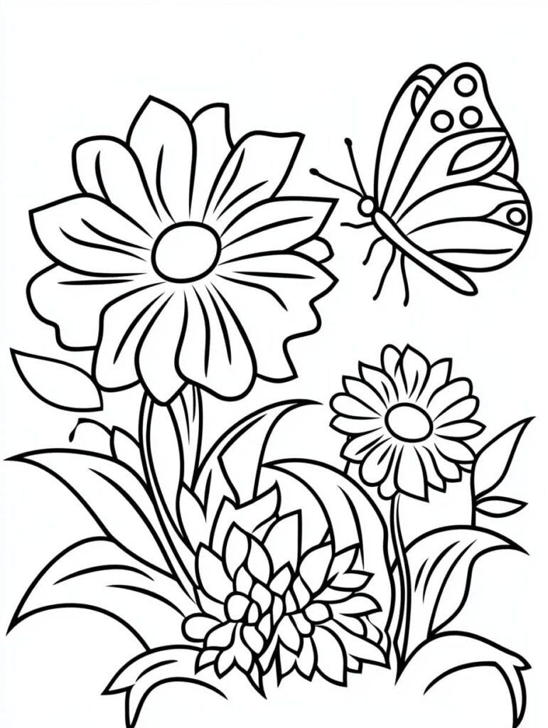 Découvrez le Coloriage Fleur apaisant - Coloriageenfants.com