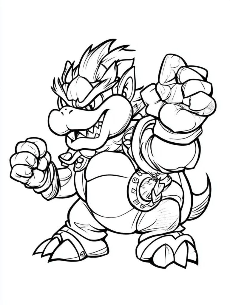 Explorez l'univers coloré du Coloriage Mario - Coloriageenfants.com