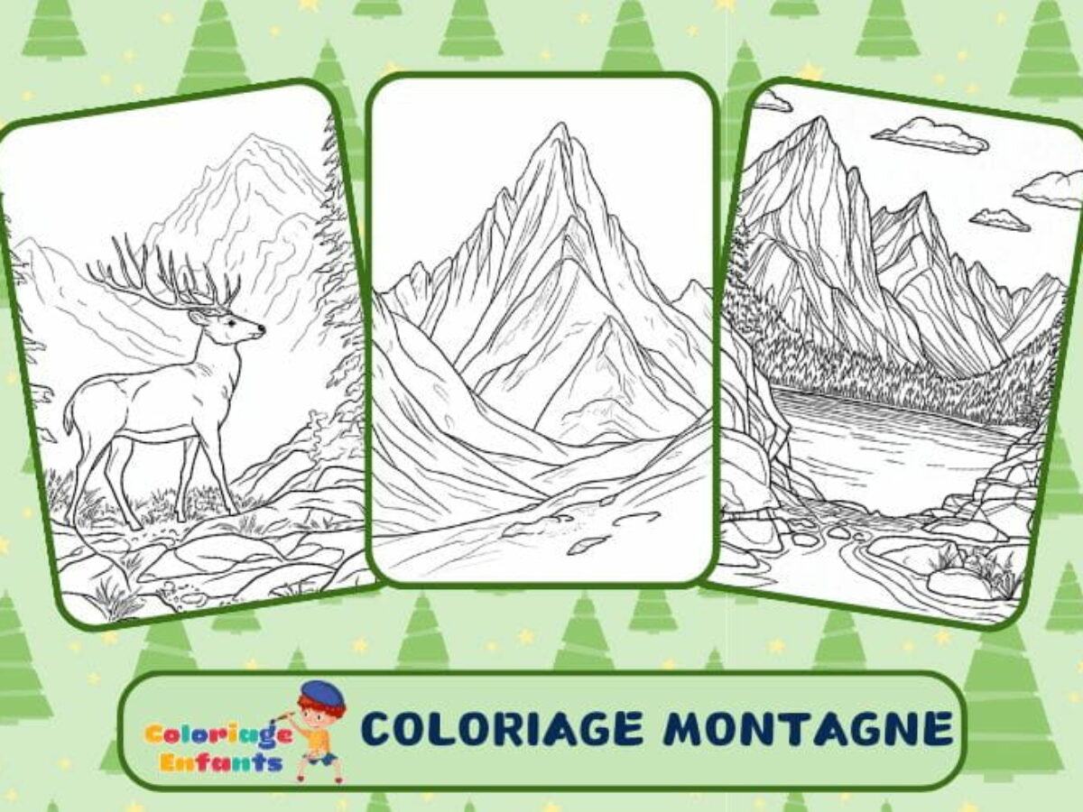 mountains coloring pages printable