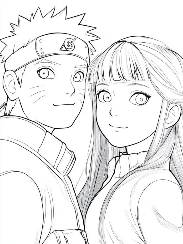 Découvrez le Coloriage Naruto captivant - Coloriageenfants.com