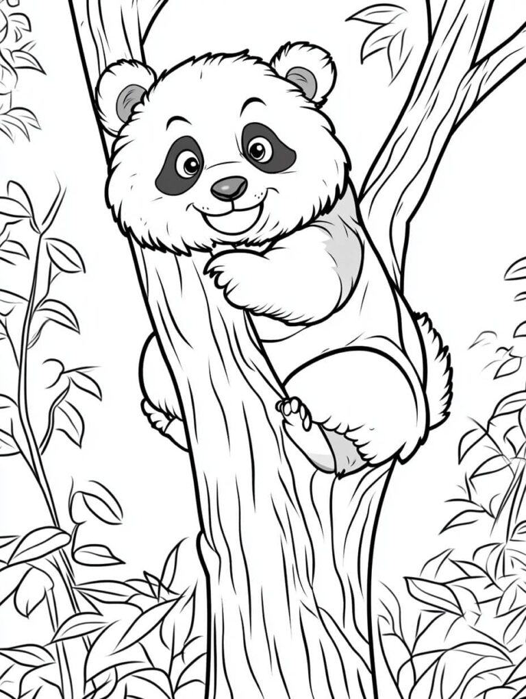 Créez des œuvres d’art avec le Coloriage Panda - Coloriageenfants.com