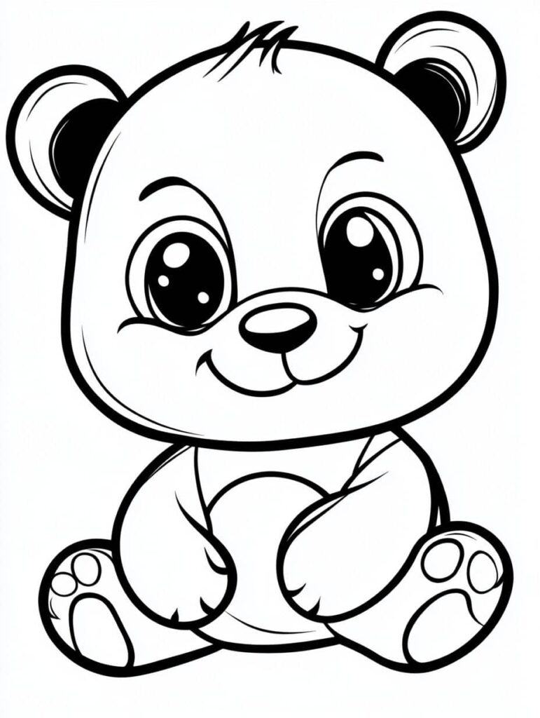 Créez des œuvres d’art avec le Coloriage Panda - Coloriageenfants.com