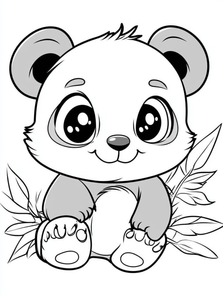 Créez des œuvres d’art avec le Coloriage Panda - Coloriageenfants.com