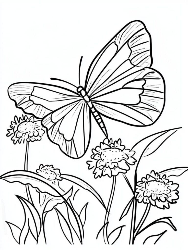 Découvrez le Coloriage Papillon enchanteur - Coloriageenfants.com