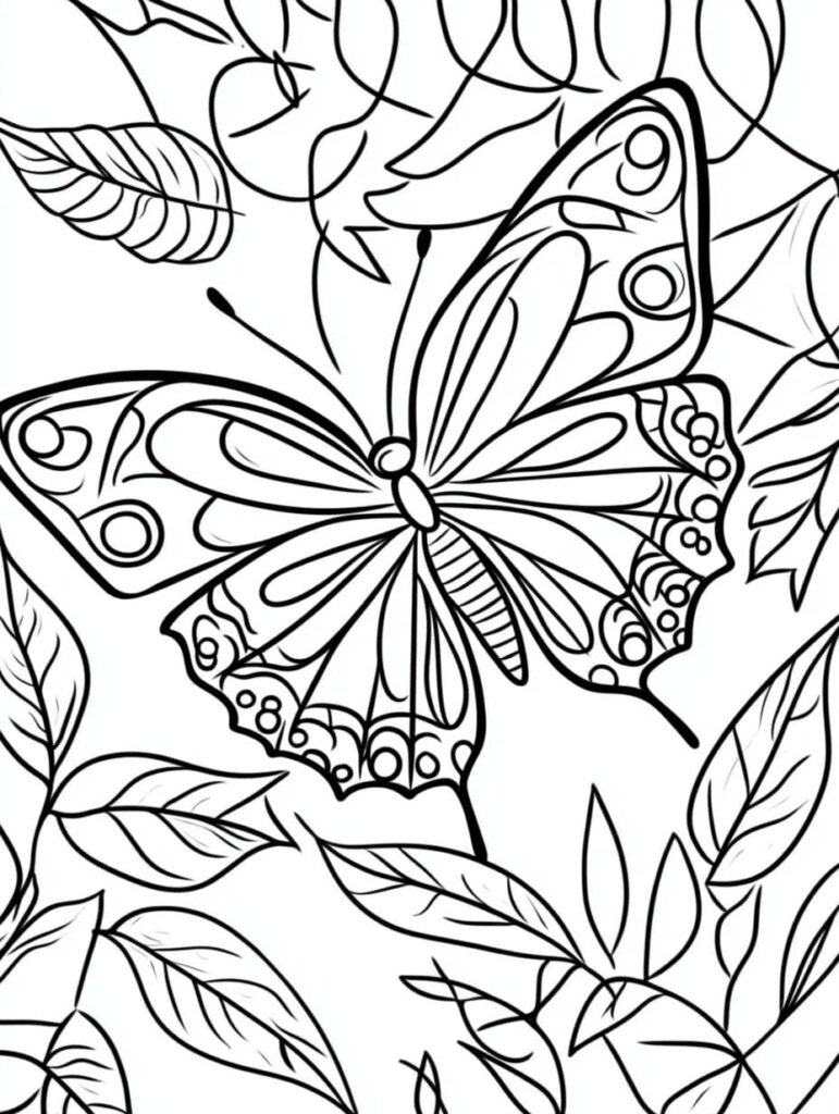 Découvrez le Coloriage Papillon enchanteur - Coloriageenfants.com