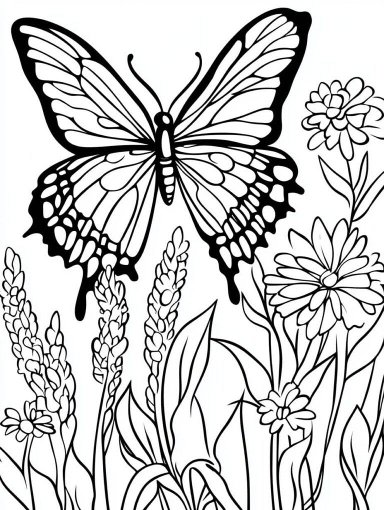 Découvrez le Coloriage Papillon enchanteur - Coloriageenfants.com