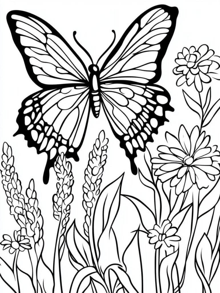 Découvrez le Coloriage Papillon enchanteur - Coloriageenfants.com