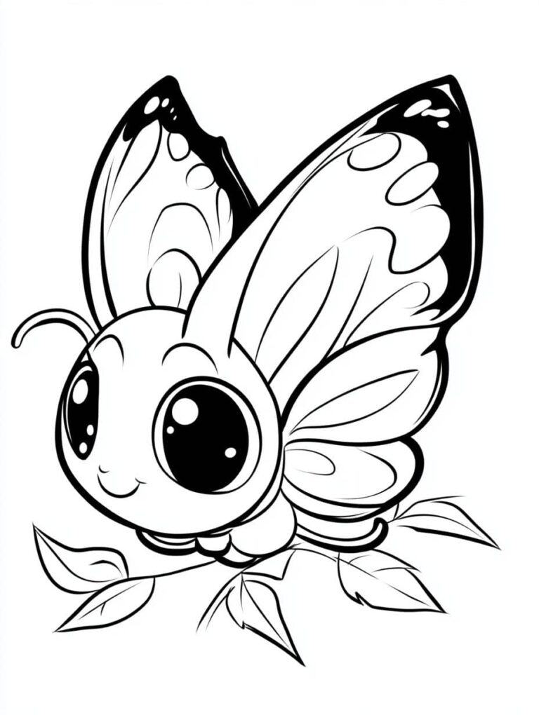Découvrez le Coloriage Papillon enchanteur - Coloriageenfants.com