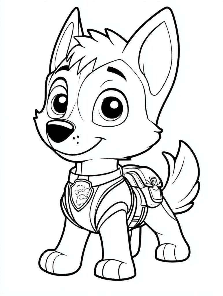 Explorez le monde coloré du Coloriage Pat Patrouille - Coloriageenfants.com