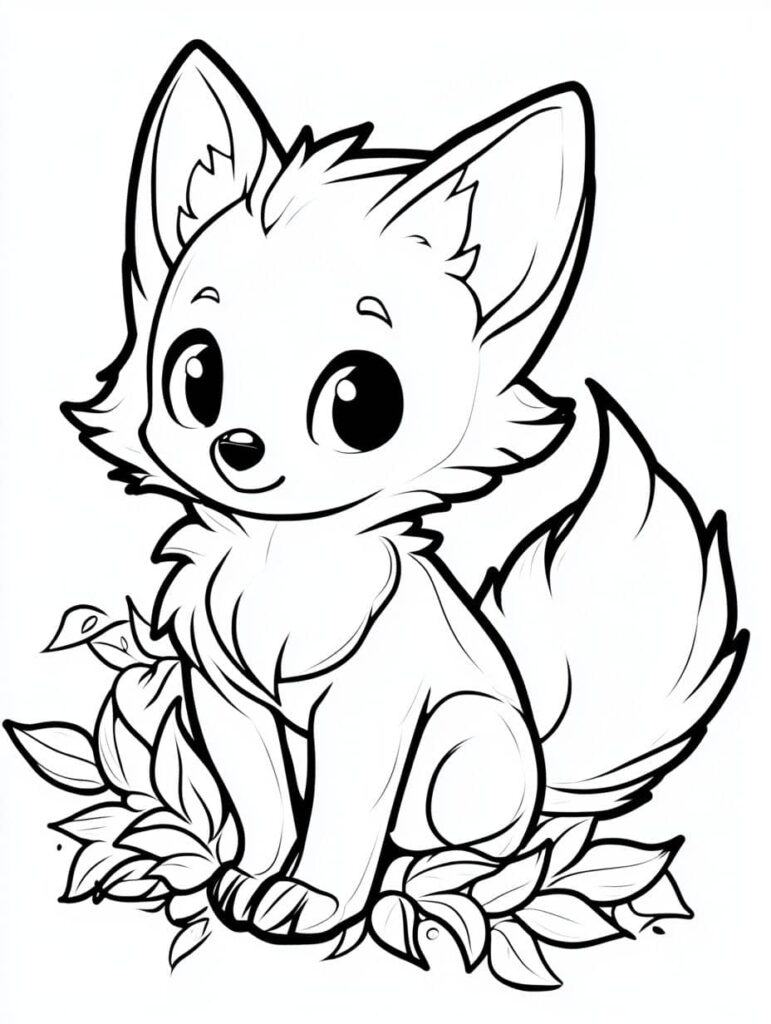 Découvrez le Coloriage Renard captivant - Coloriageenfants.com