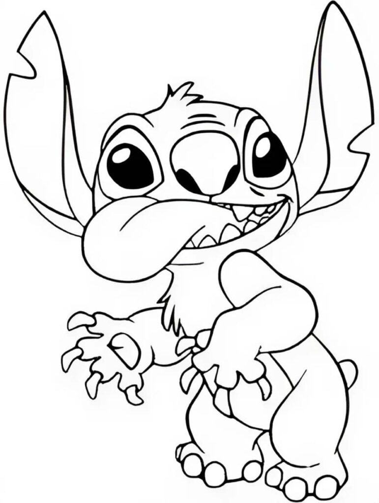 Coloriage Stitch pour tous les amoureux de Disney - Coloriageenfants.com