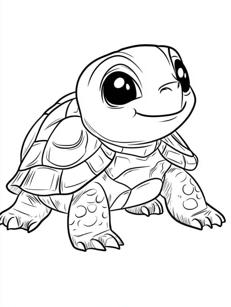 Découvrez le Coloriage Tortue apaisant - Coloriageenfants.com