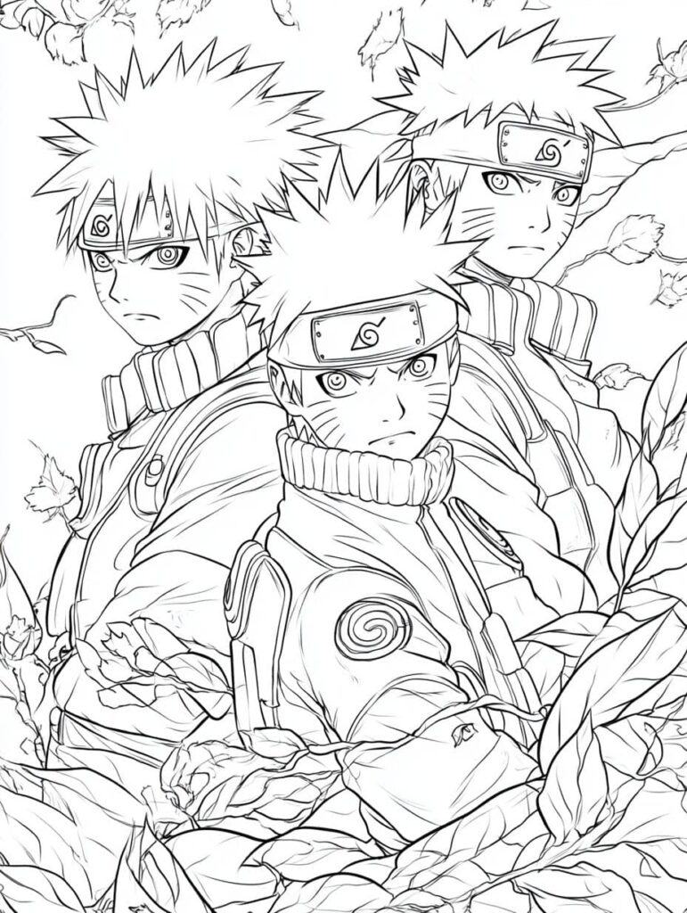 Descubre el cautivador dibujo para colorear de Naruto ...