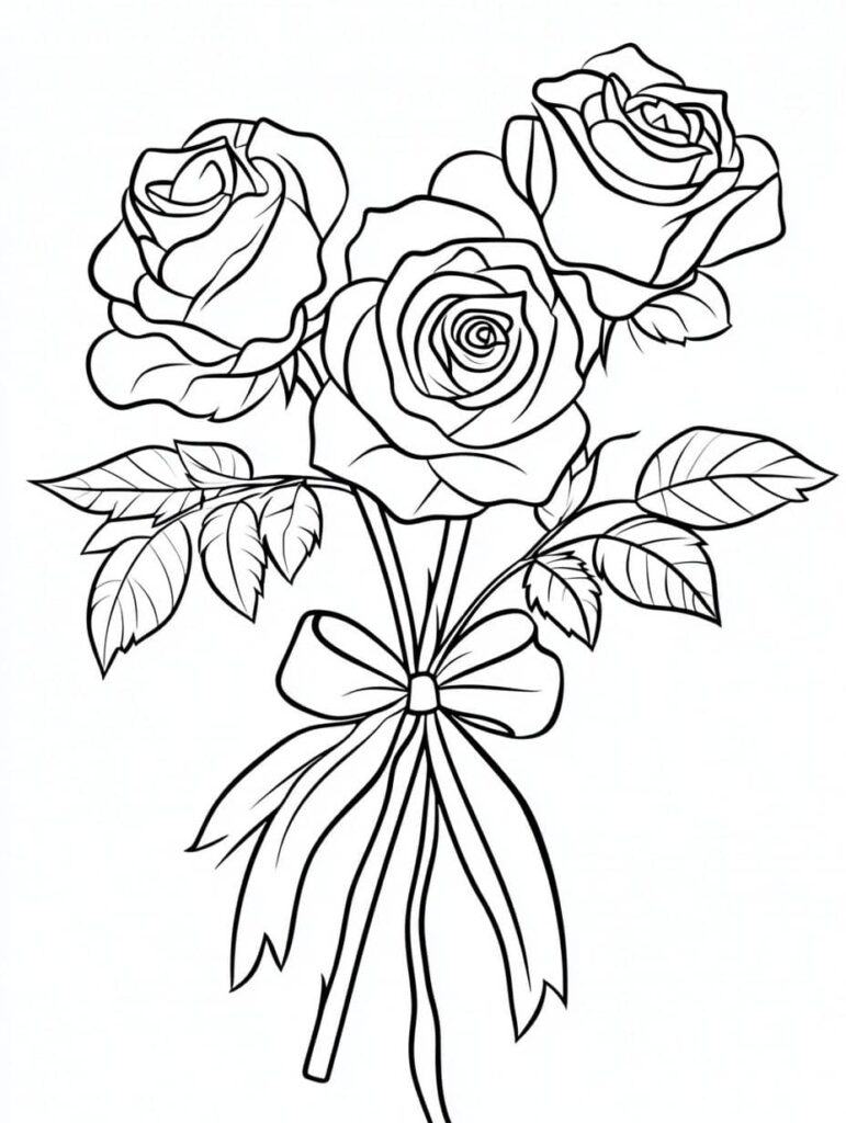 Explorez l'univers coloré du Coloriage Rose - Coloriageenfants.com