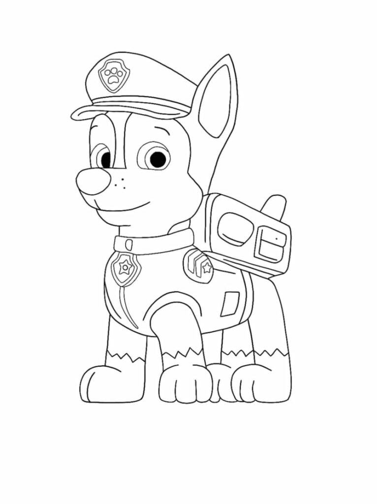 Créativité avec Coloriage Chase - Coloriageenfants.com