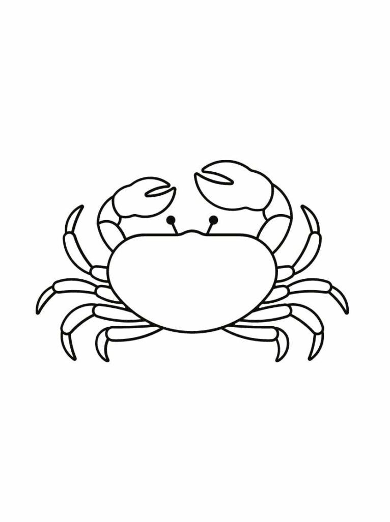 Découvre le Coloriage Crabe - Coloriageenfants.com
