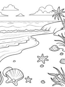 Dibujos para colorear del mar con patrones divertidos y variados ...