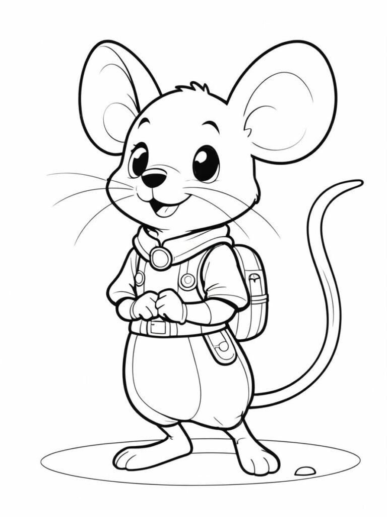 Aventuras para colorear: el ratón - Coloriageenfants.com