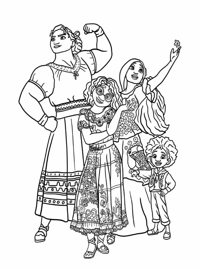 Explora la página para colorear de Encanto - Coloriageenfants.com