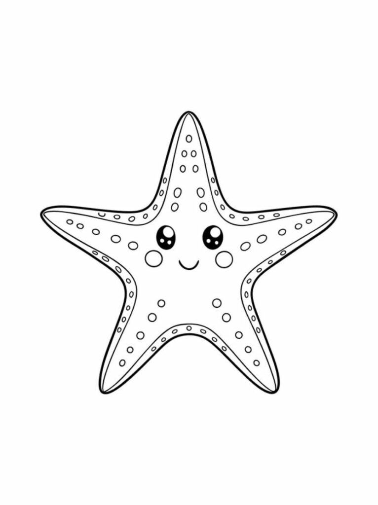 Seestern-Malabenteuer - Coloriageenfants.com