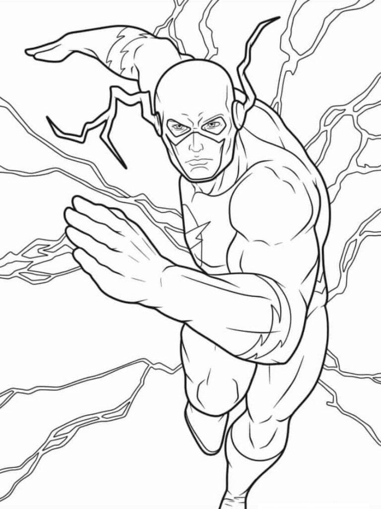 Coloriage Flash à Découvrir - Coloriageenfants.com