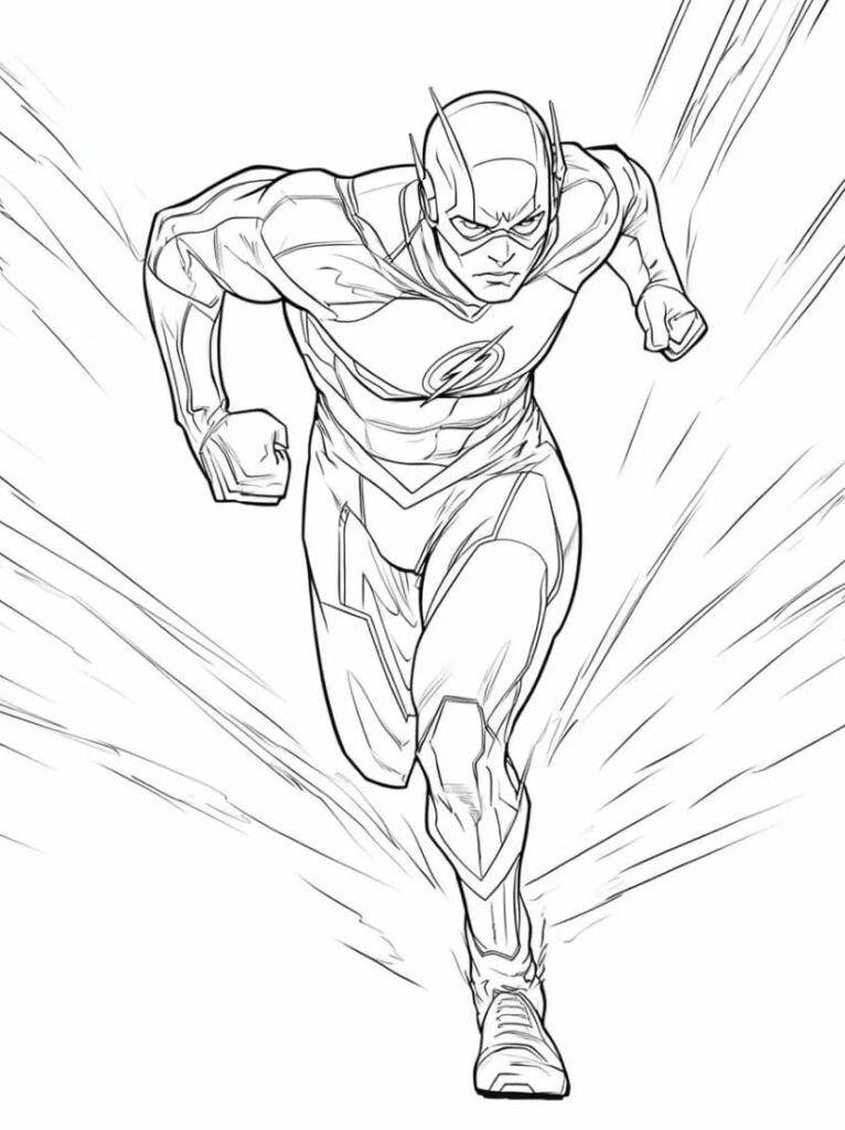 Coloriage Flash à Découvrir - Coloriageenfants.com