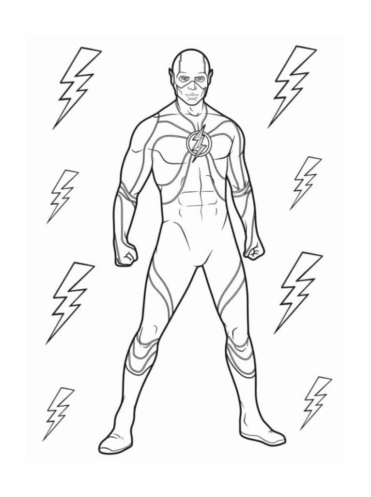 Coloriage Flash à Découvrir - Coloriageenfants.com