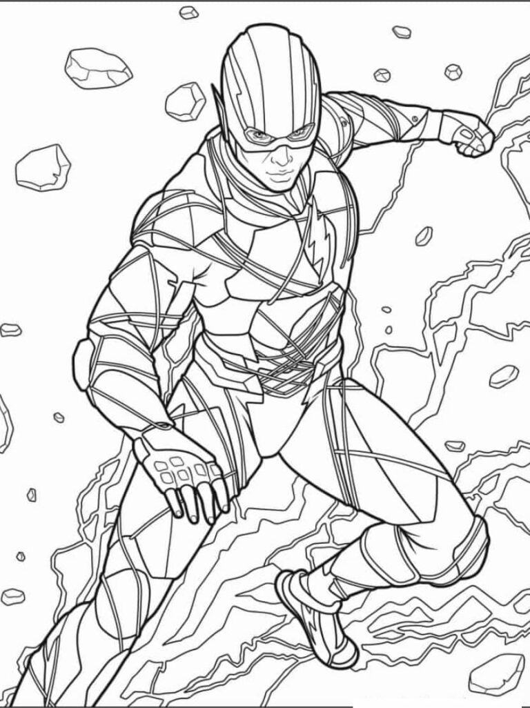 Coloriage Flash à Découvrir - Coloriageenfants.com