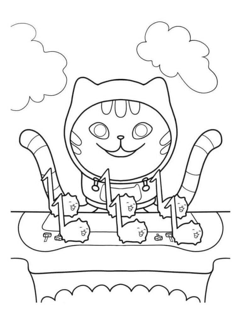 Explore le Coloriage Gabby Chat - Coloriageenfants.com