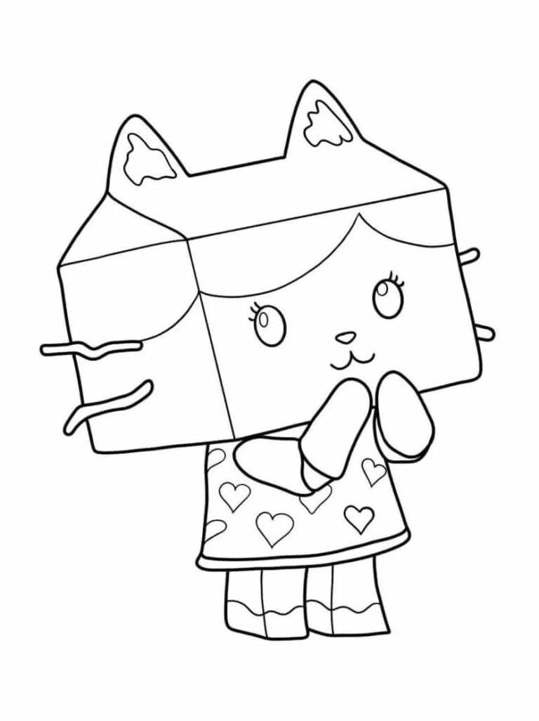 Explore le Coloriage Gabby Chat - Coloriageenfants.com