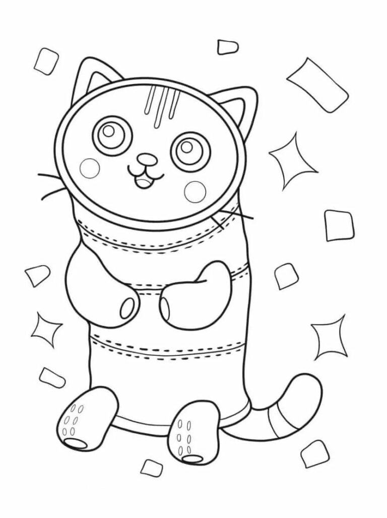 Explore le Coloriage Gabby Chat - Coloriageenfants.com