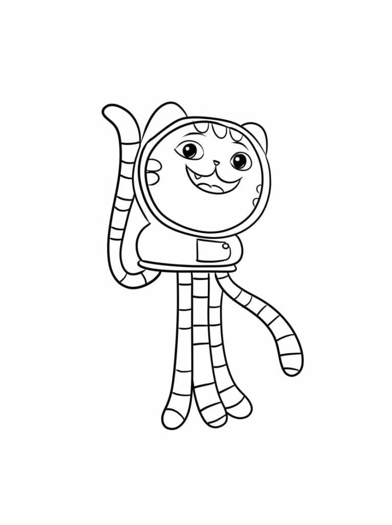 Explore le Coloriage Gabby Chat - Coloriageenfants.com