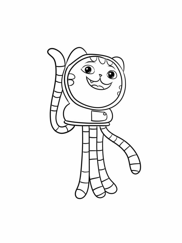 Explora la página para colorear de Gabby Cat - Coloriageenfants.com
