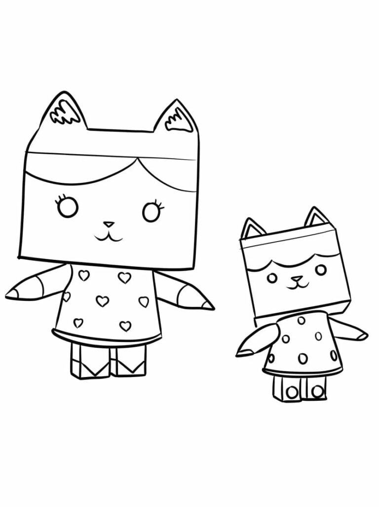 Explora la página para colorear de Gabby Cat - Coloriageenfants.com