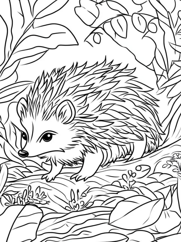 Discover the Hedgehog Coloring Page - Coloriageenfants.com