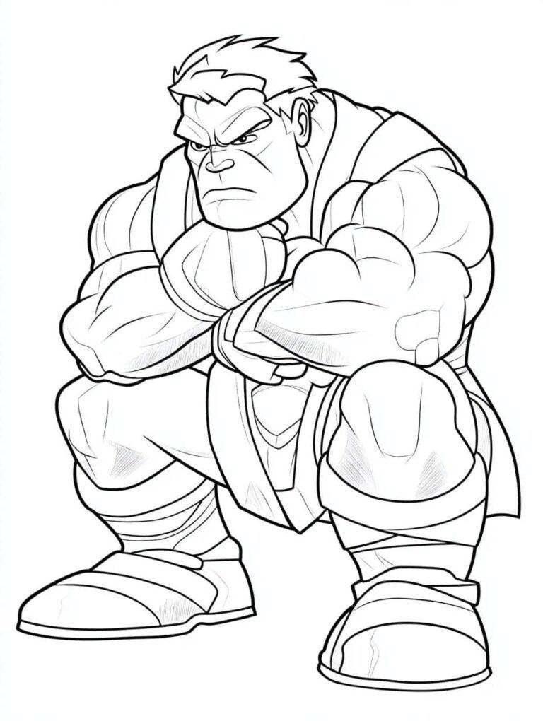 Coloriage Hulk pour les fans de Marvel - Coloriageenfants.com