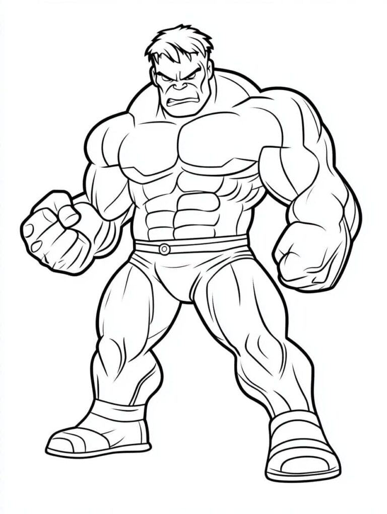 Coloriage Hulk pour les fans de Marvel - Coloriageenfants.com