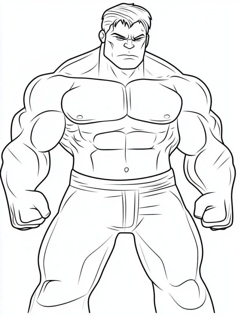 Coloriage Hulk pour les fans de Marvel - Coloriageenfants.com