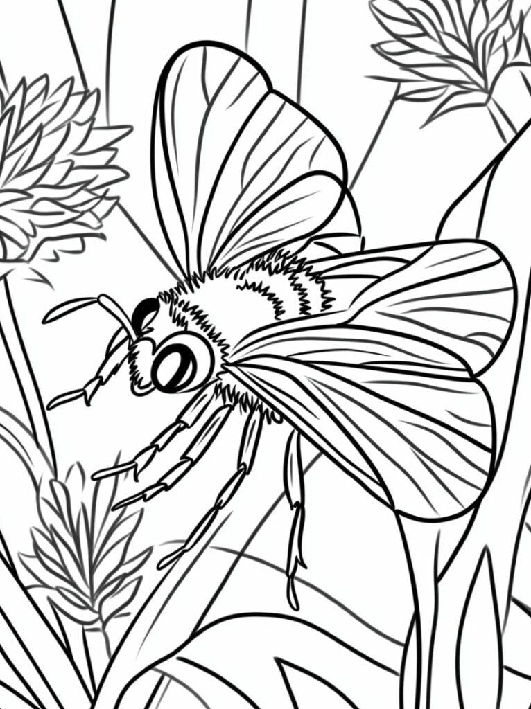 Crazy Insect Coloring Page - Coloriageenfants.com