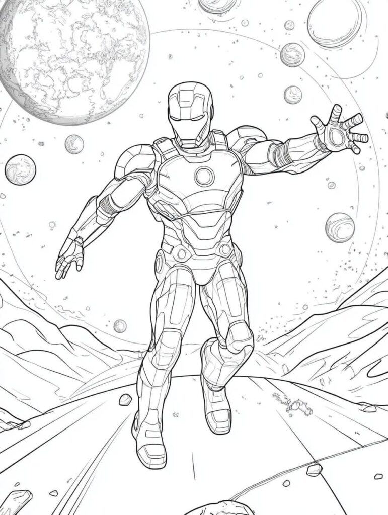 Dibujos para colorear de Iron Man para fans de Marvel ...