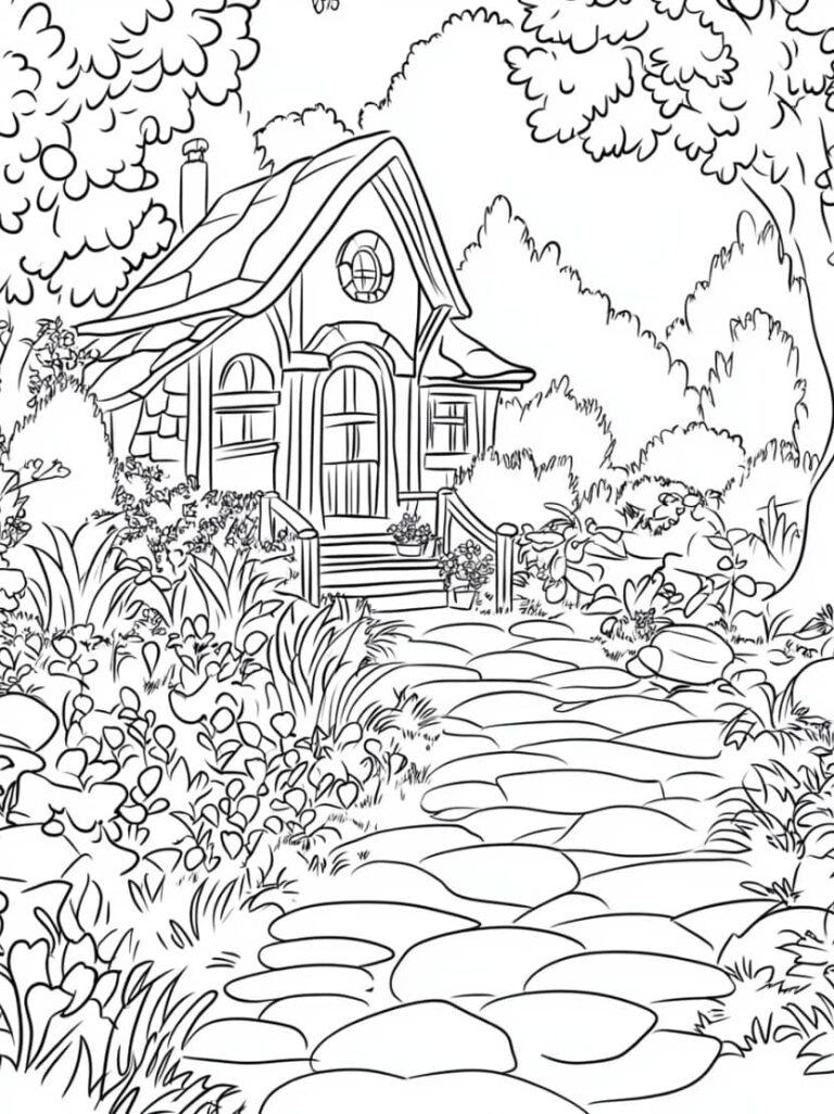 Aventuras en el jardín para colorear - Coloriageenfants.com