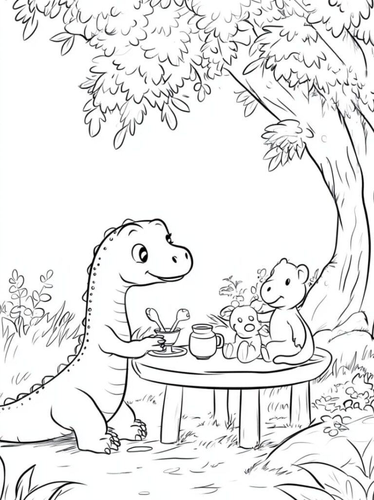 Dibujos para colorear de la jungla con animales exóticos - Coloriageenfants.com