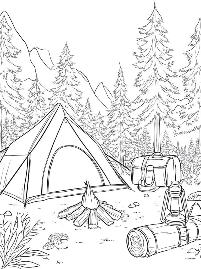Dibujos para colorear de la jungla con animales exóticos - Coloriageenfants.com