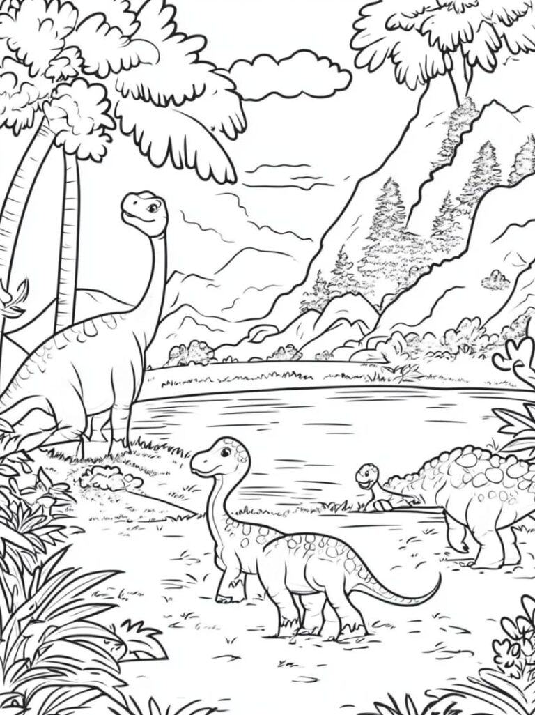Dibujos para colorear de la jungla con animales exóticos - Coloriageenfants.com