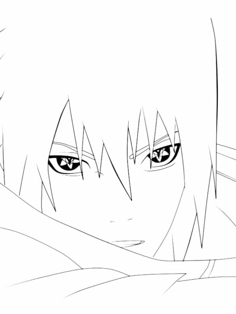 Desenhos para colorir Sasuke grátis para crianças - Coloriageenfants.com